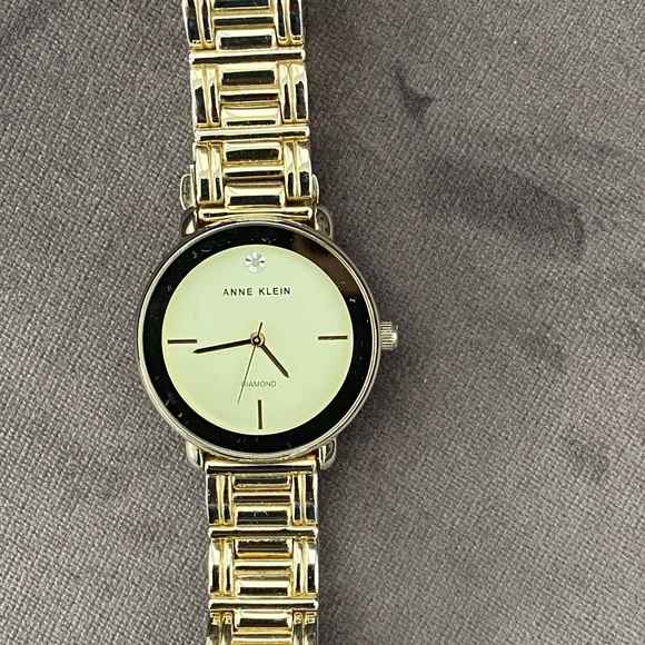 Anne Klein | Accessories | Anne Kleinwomens Diamond Dial Bracelet Watch ...